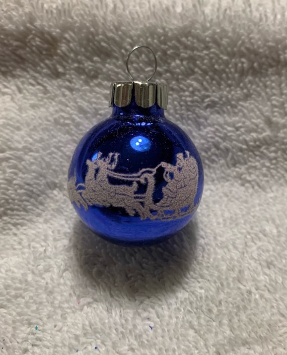 Shiny Brite by RADKO Glass Stencil Feather Tree Christmas | Etsy