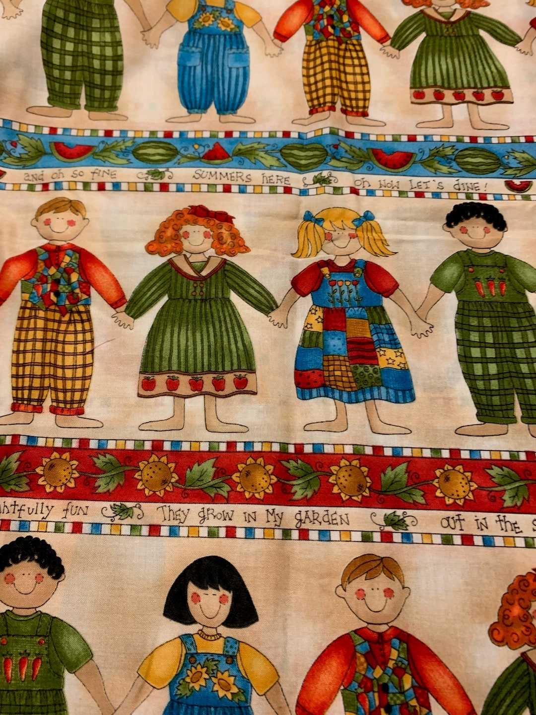 1/2 Yd Allover Kids Stripe by Kari Pearson for KP Kids Cotton Fabric ...