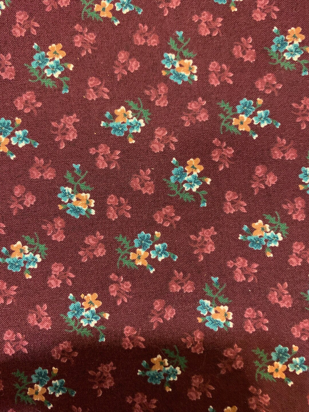 1/2 Yd Vintage Floral Calico Cotton Fabric by VIP Cranston 1174 - Etsy