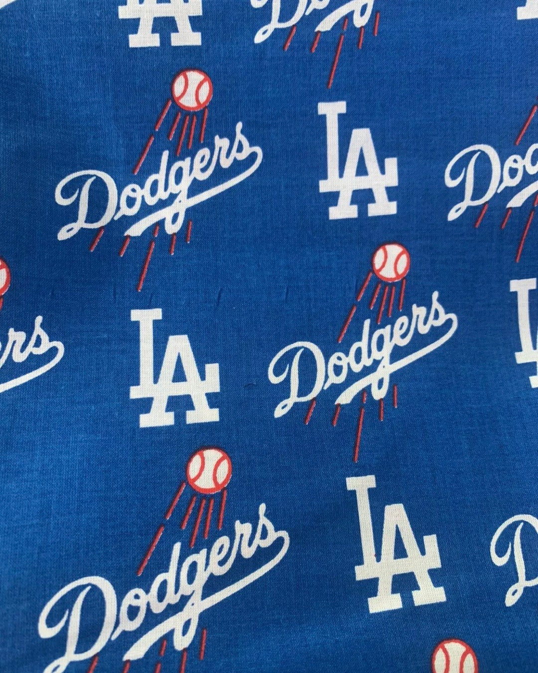 MLB Los Angeles Dodgers Fabric Swatch 14”x9” - Etsy
