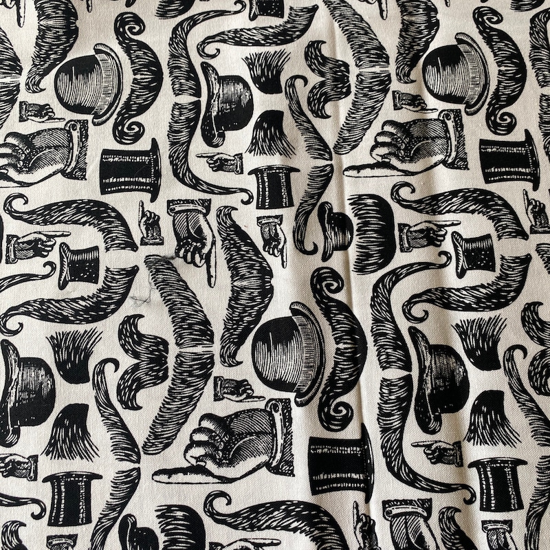 Mustache Fabrics - Etsy