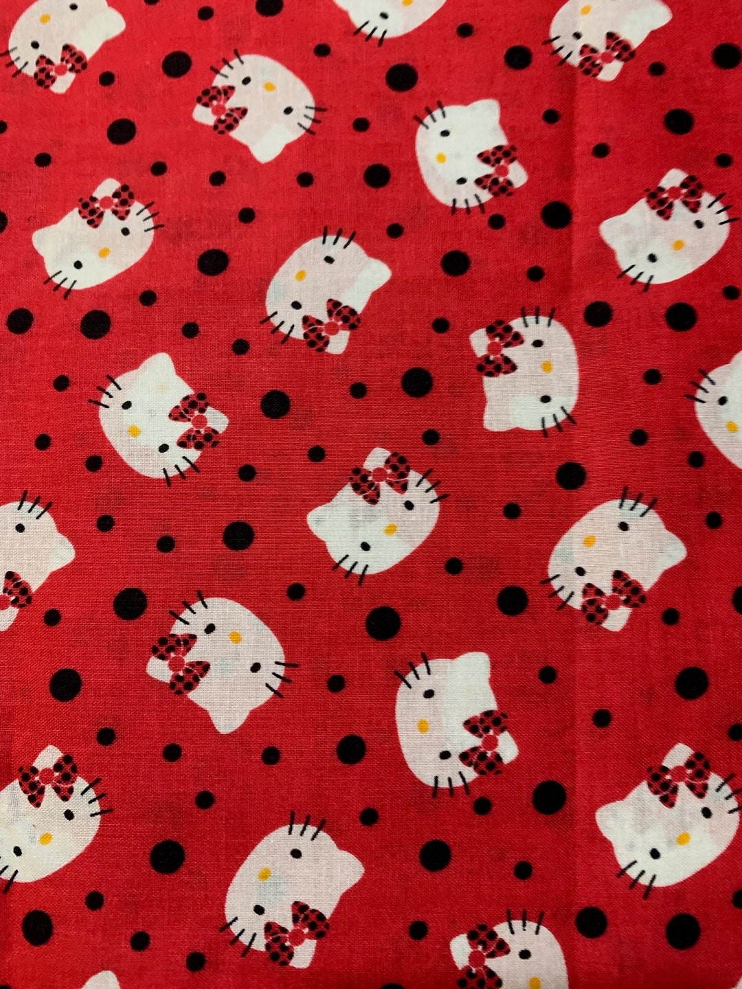 Fat Quarter 2012 Hello Kitty “ Hello Kitty Lady Bug Dot” by Sanrio for ...