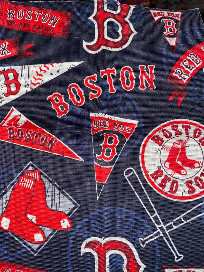 MLB Boston Red Sox Fabric Swatch 13.5”x9” - Etsy UK