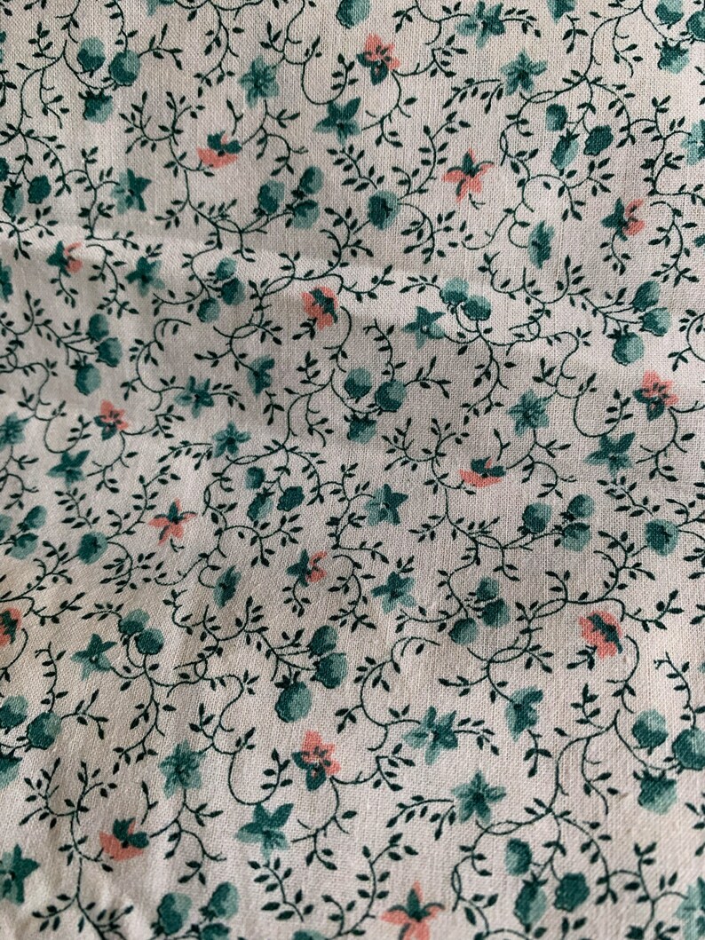 1/2 Yd Vintage Floral Calico Cotton Fabric C8 - Etsy