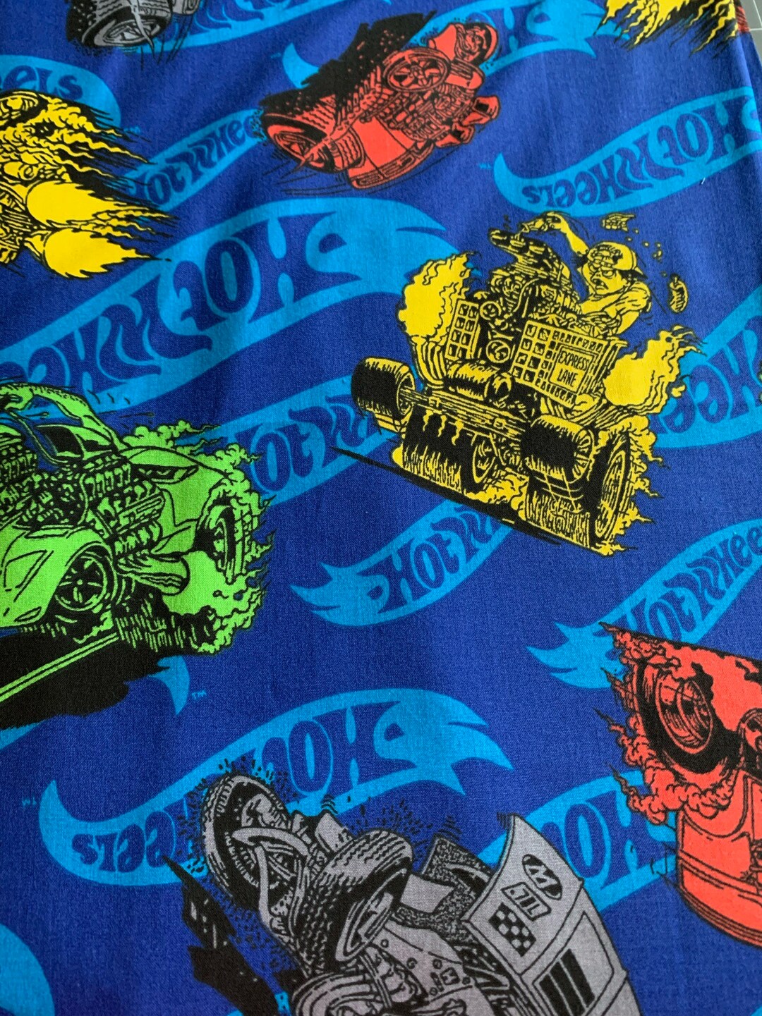 1/2 Yd Vintage “hotwheels” by Springs Industries Cotton Quilt Fabric S4 ...