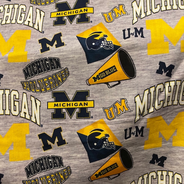 University of Michigan Ncaa Fabric - Etsy