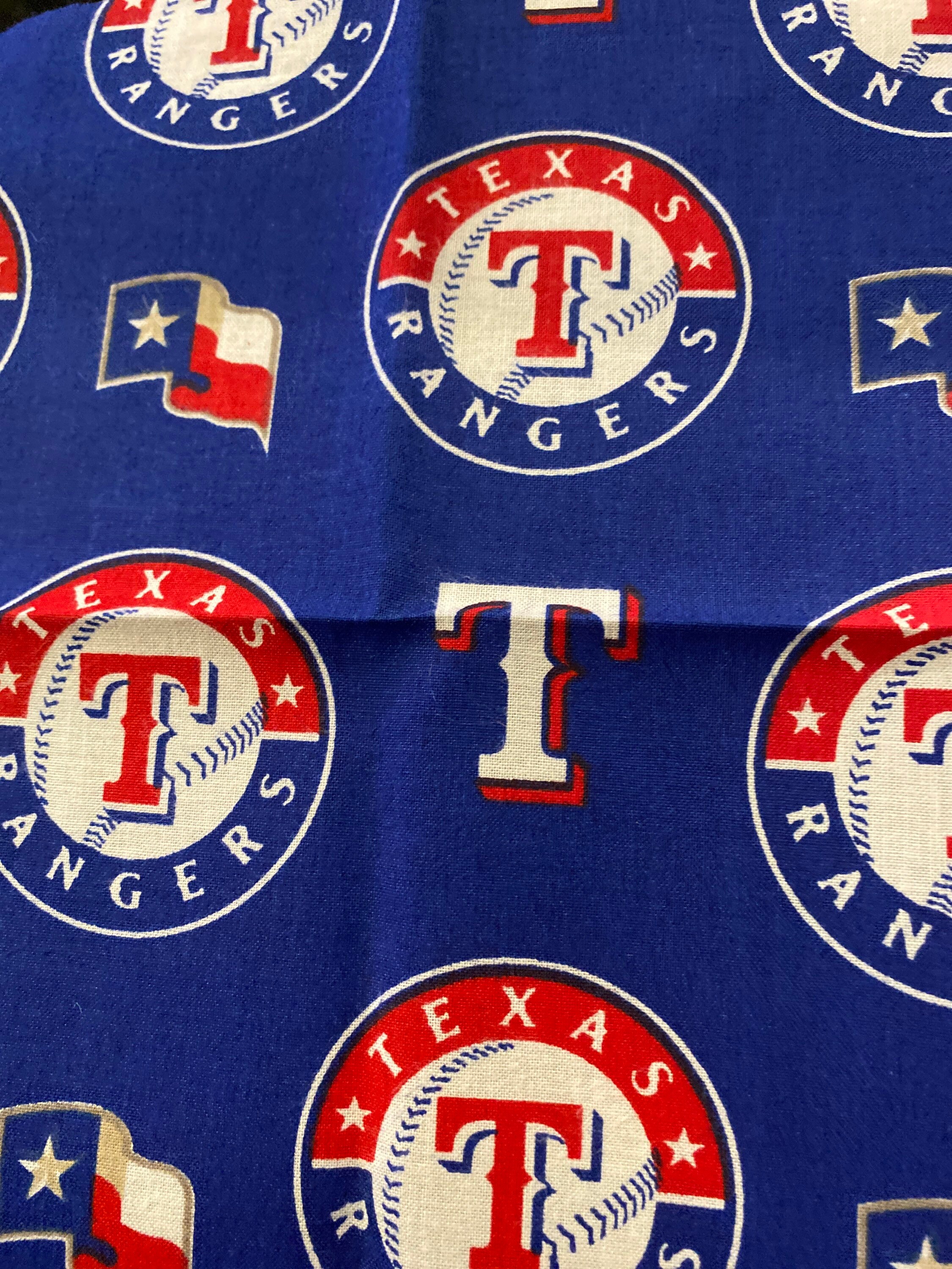 Buy MLB Texas RANGERS Fabric Swatch 14”x9” Online in India - Etsy