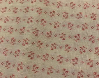1/2 Yd Vintage Floral Calico Print Cotton Fabric by Wamsutta - Etsy