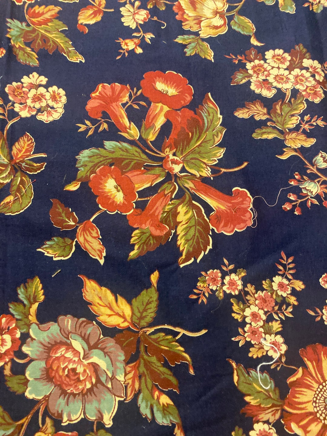 1/2 Yd Vintage Floral Cotton Fabric by Joan Kessler for Concord Fabrics ...