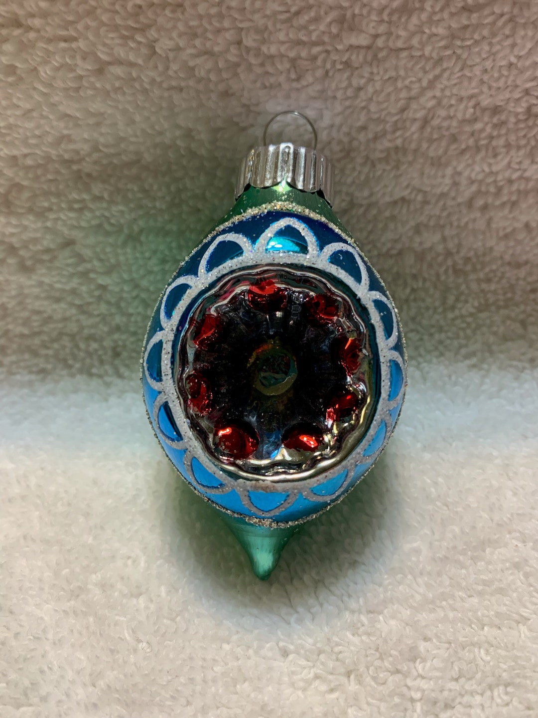 Shiny Brite by Radko Indent Reflector Christmas Tree Ornament A - Etsy