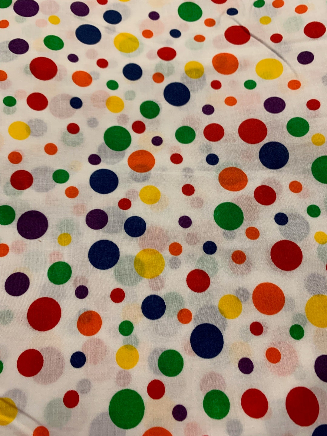 1/2 Yd Multicolor Dot Spot Print Cotton Fabric by Oakhurst Textiles - Etsy