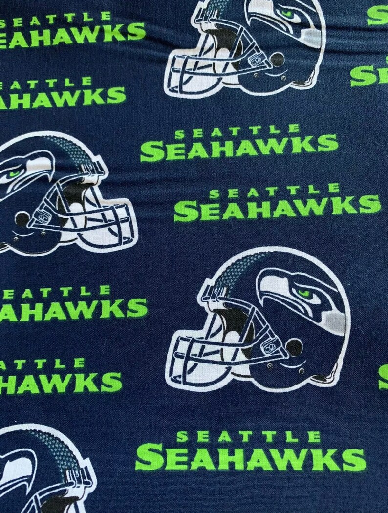 NFL Seattle Seahawks Fabric Swatch 14x9 - Etsy