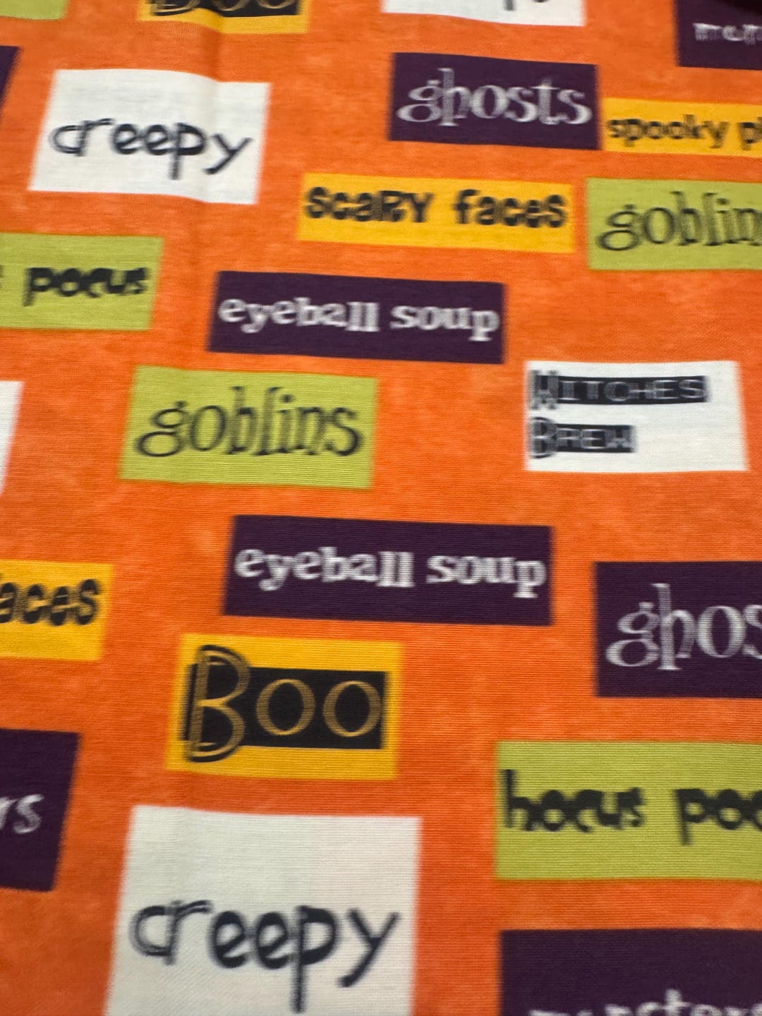 1/2 Yd Monster Bash Allover Halloween Print Cotton Fabric by Sandy ...