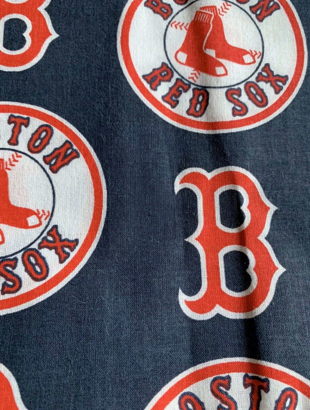 MLB Boston Red Sox Fabric Swatch 14x9 | Etsy