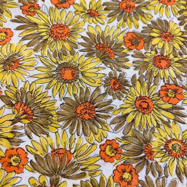 Floral Calico Fabric - Etsy