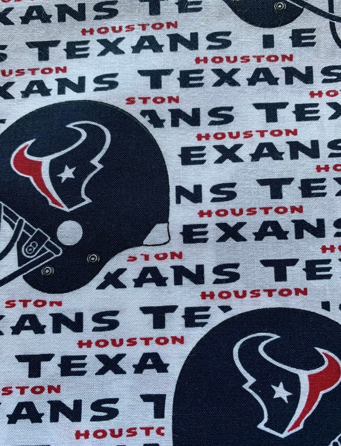 NFL Houston Texans Cotton Fabric Swatch 14x9 | Etsy
