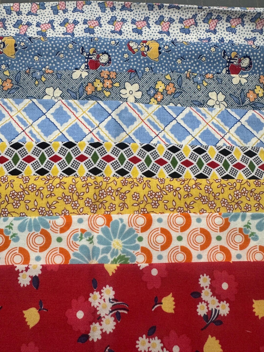 Small Fat Quarter 30’s Reproduction Print Cotton Fabric - Etsy
