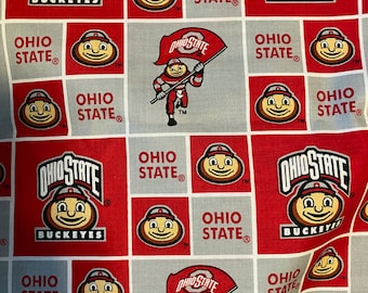Ohio State Buckeye Fabric | Etsy