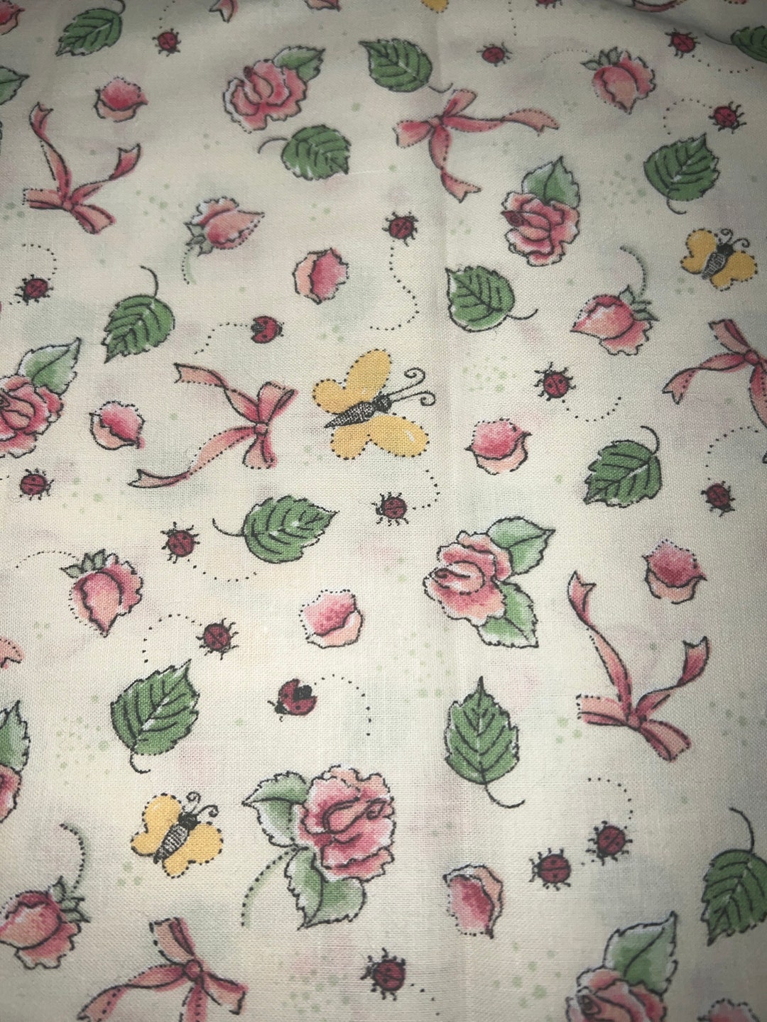 1/2 Yd Nadines Garden Allover Print for Fabri-quilt Cotton Fabric 2255 ...