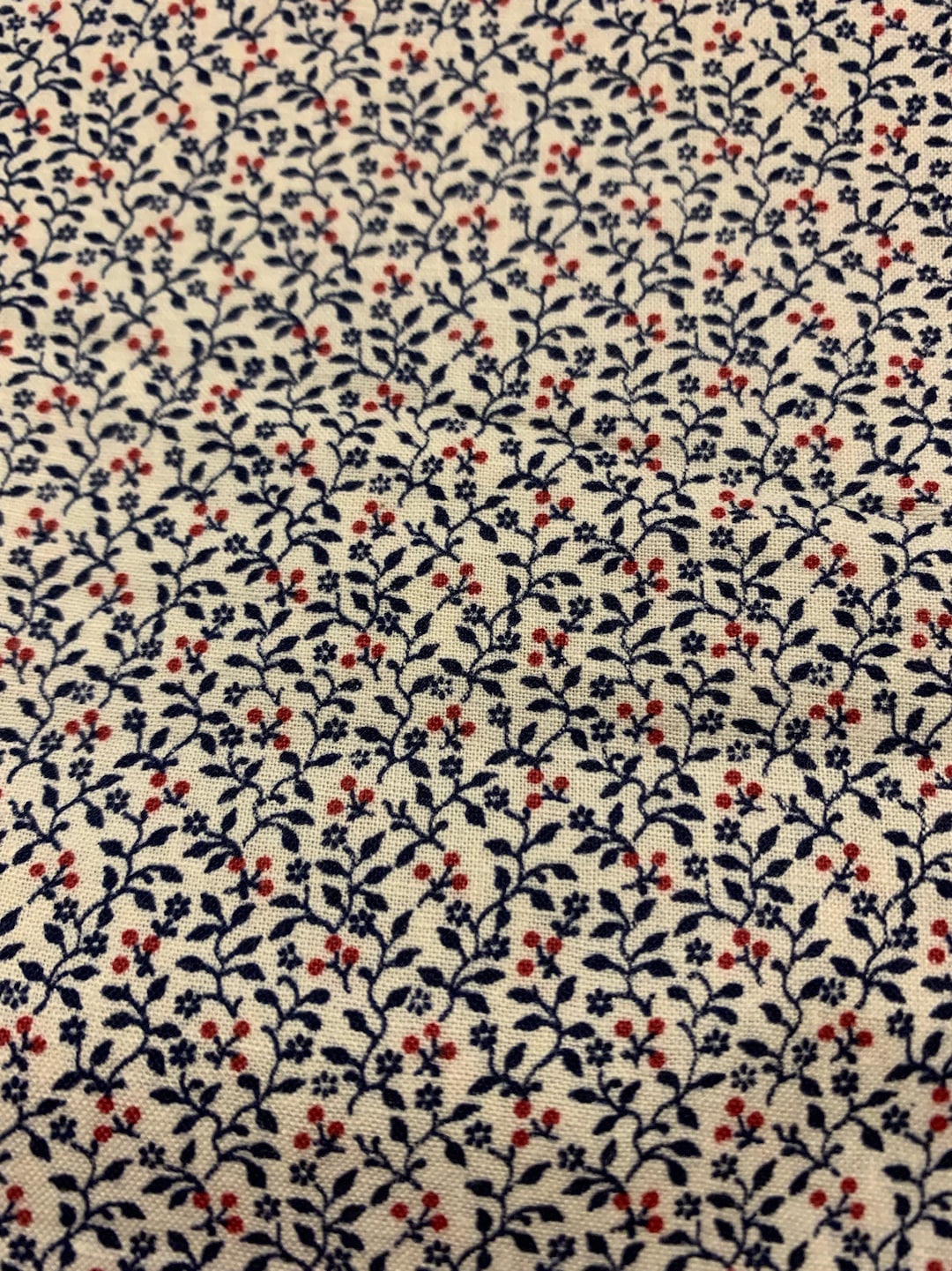 19” Vintage Small Floral Calico Cotton Fabric for Concord Fabrics 1340 ...