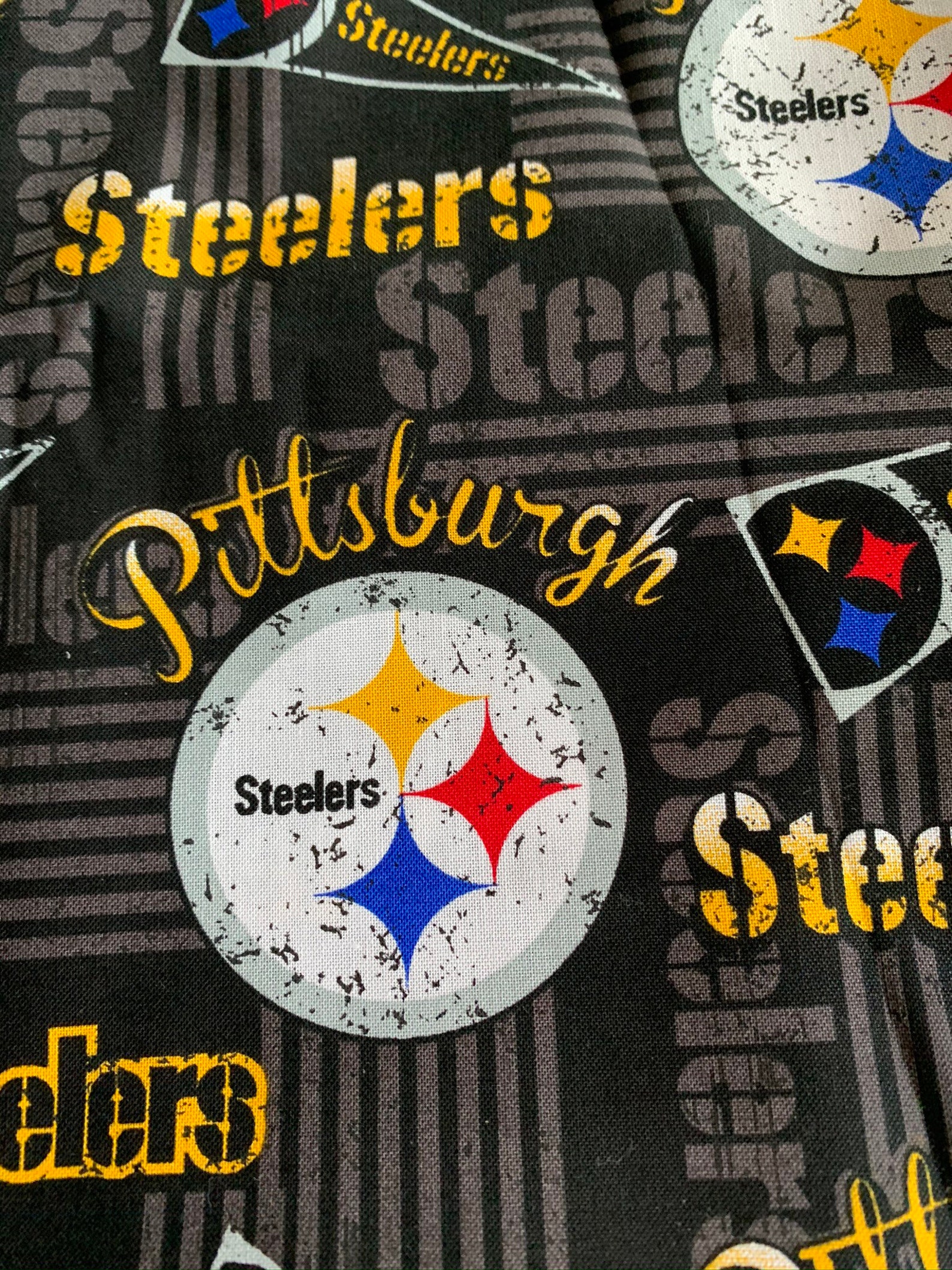 NFL Pittsburgh Steelers Fabric Swatch 14”x9” - Etsy