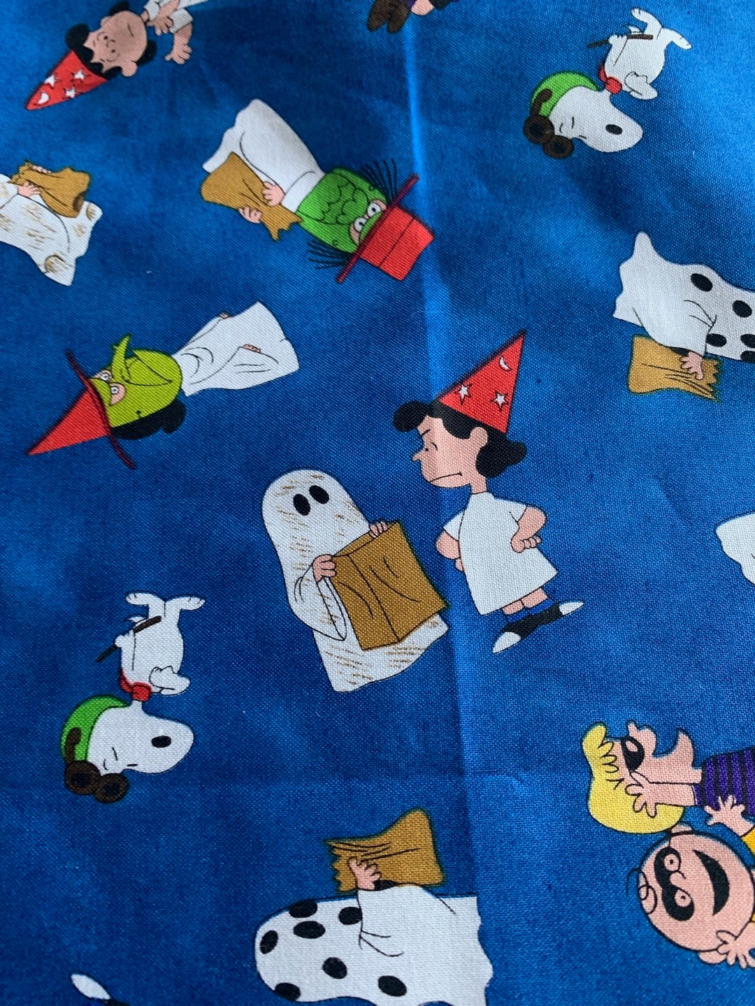 Fat Quarter Snoopy Peanuts Peanuts the Gang Halloween Print by Quilting ...