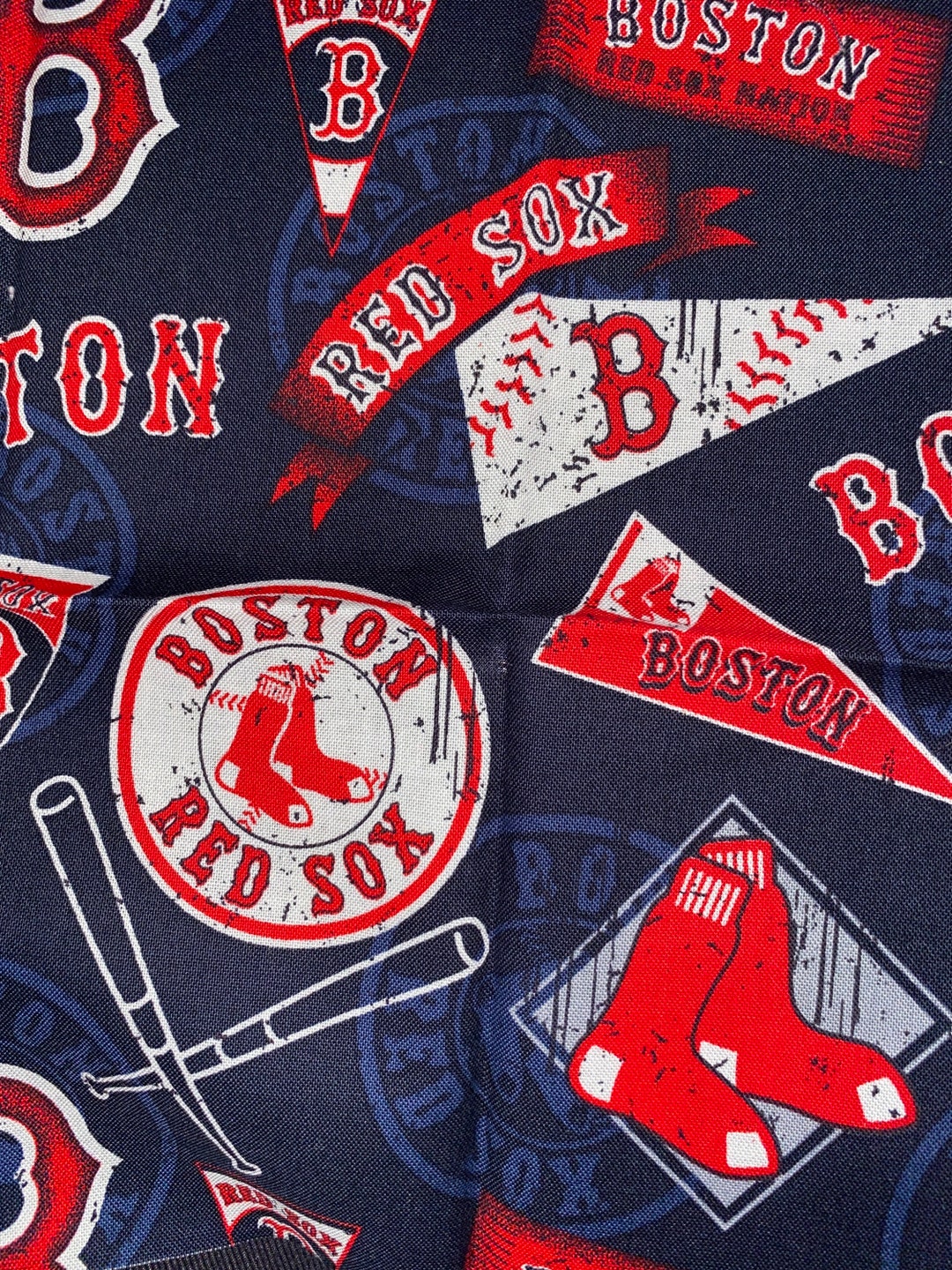MLB Boston Red Sox Fabric Swatch 13.5”x9” - Etsy