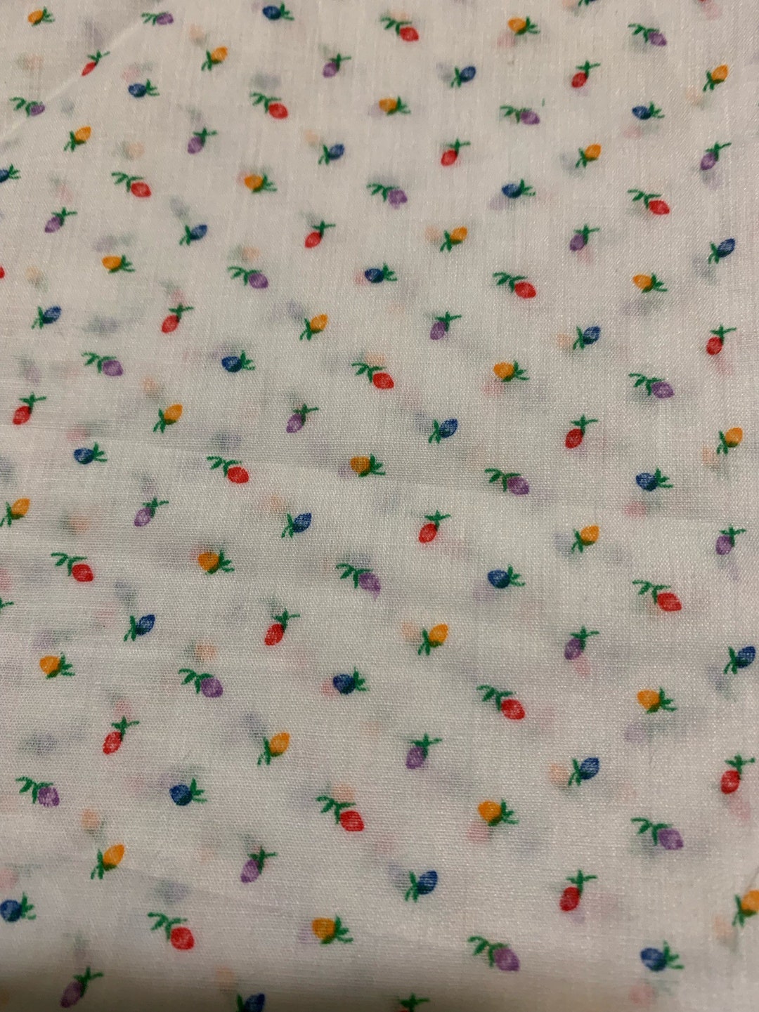 19” Vintage Small Floral Calico Print Cotton Fabric by Wamsutta - Etsy