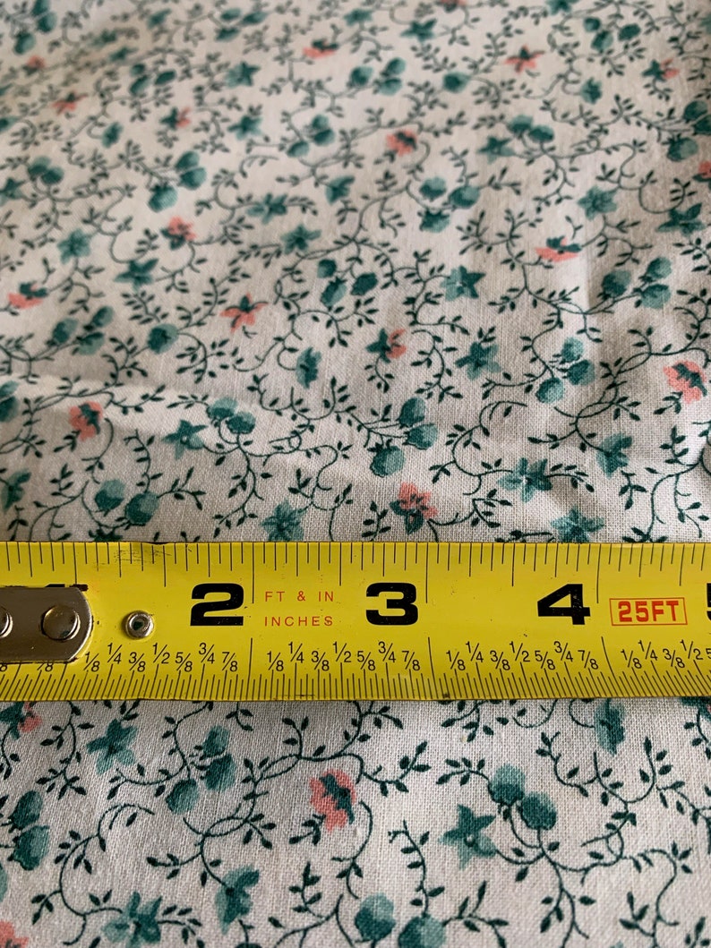 1/2 Yd Vintage Floral Calico Cotton Fabric C8 - Etsy