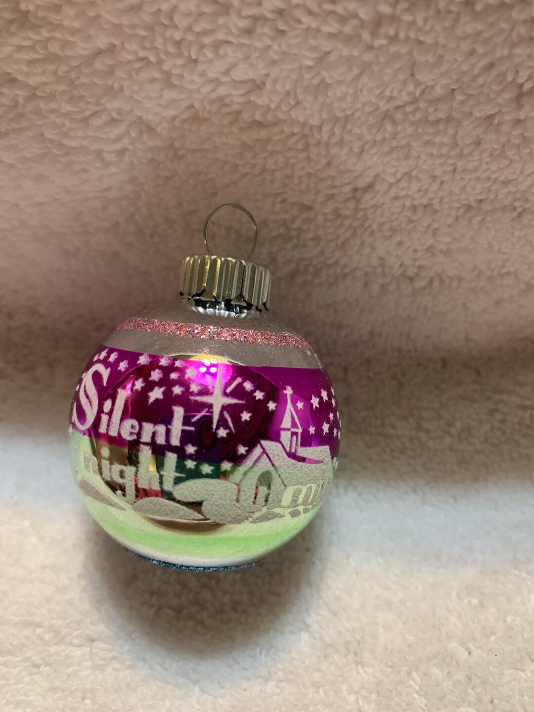 Shiny Brite by RADKO Glass Stencil Christmas Ornament 2” - Etsy