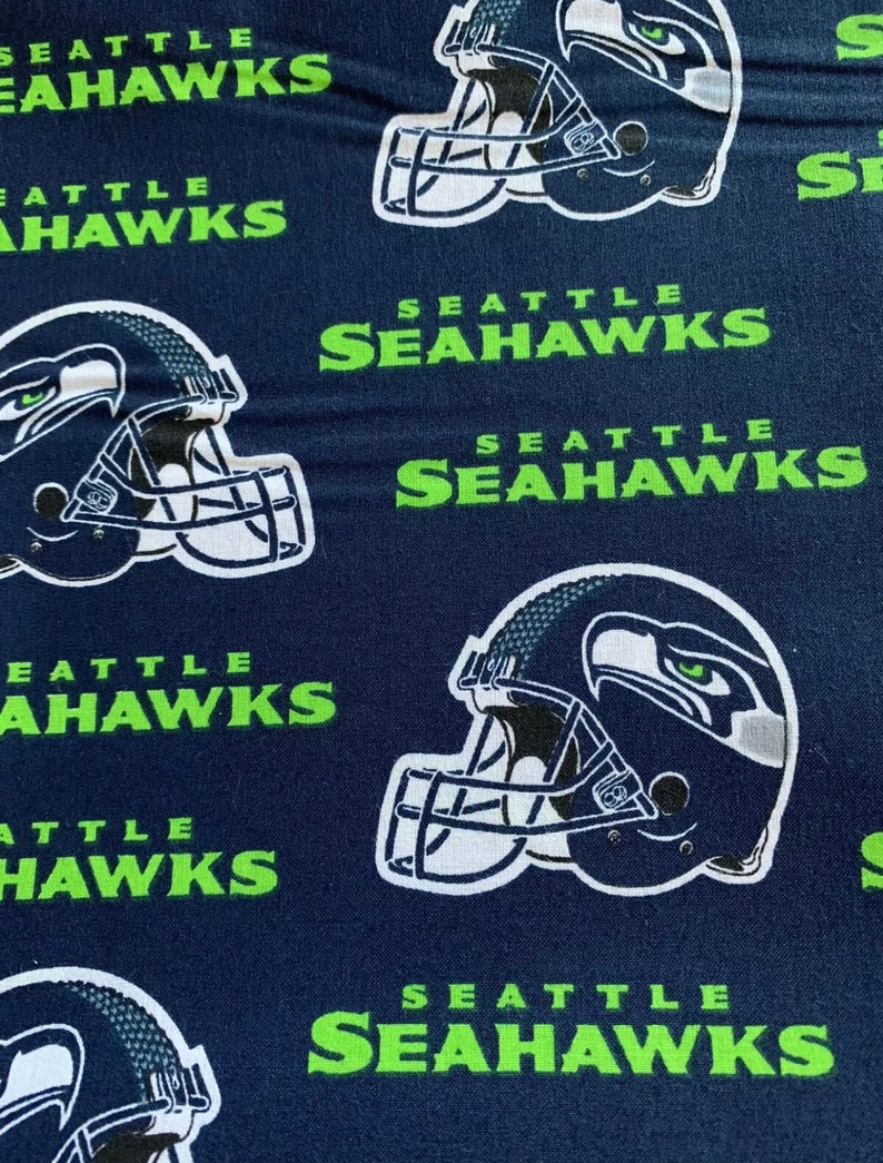NFL Seattle Seahawks Fabric Swatch 14”x9” - Etsy