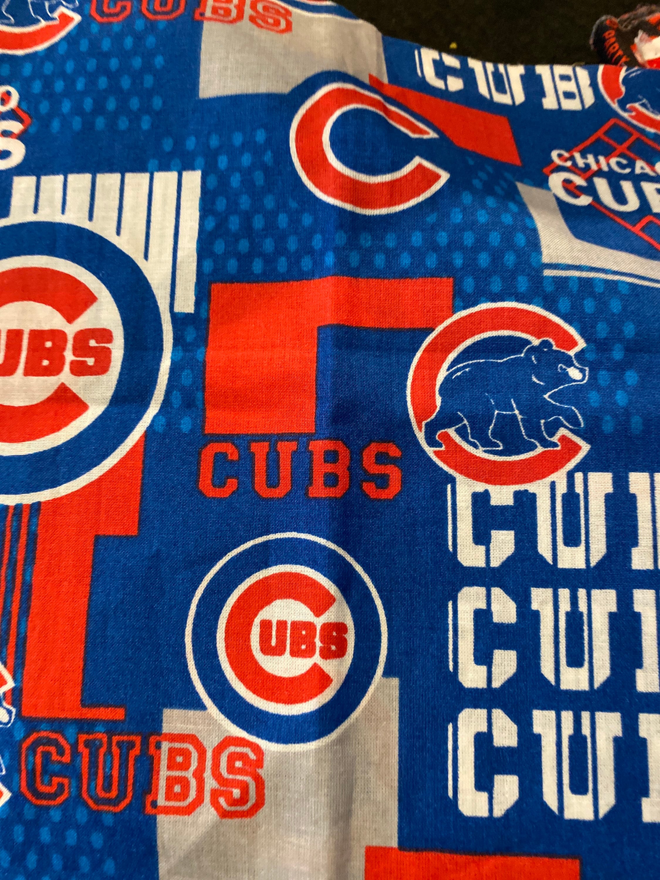 MLB Chicago Cubs Fabric Swatch 14x10 | Etsy