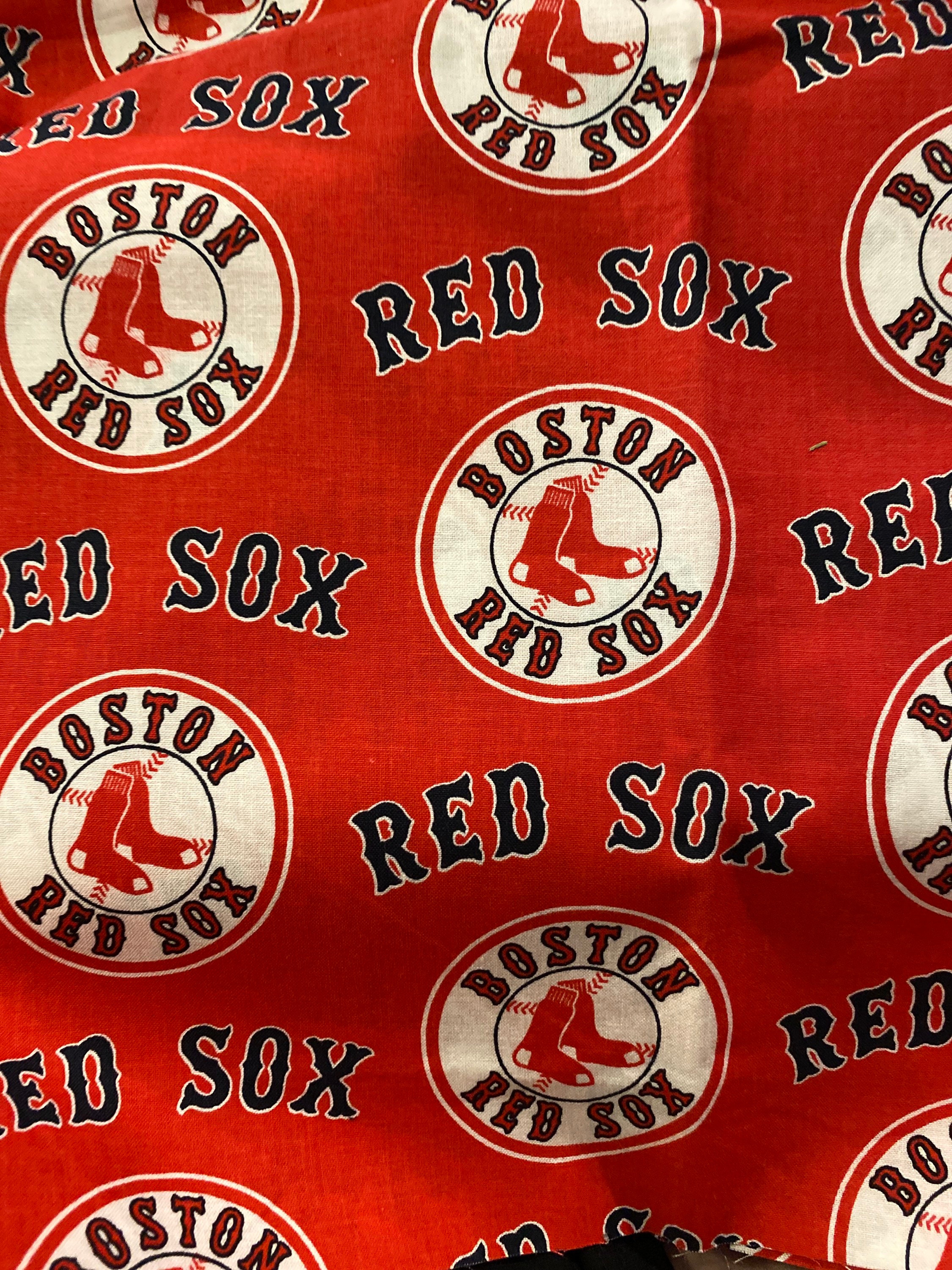 MLB Boston Red Sox Fabric Swatch 14x9 | Etsy