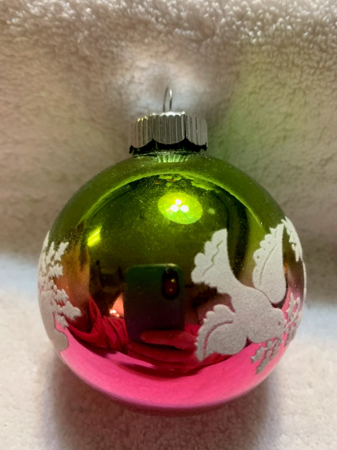 Shiny Brite by RADKO Glass Stencil Large Christmas Ornament 3.5 - Etsy