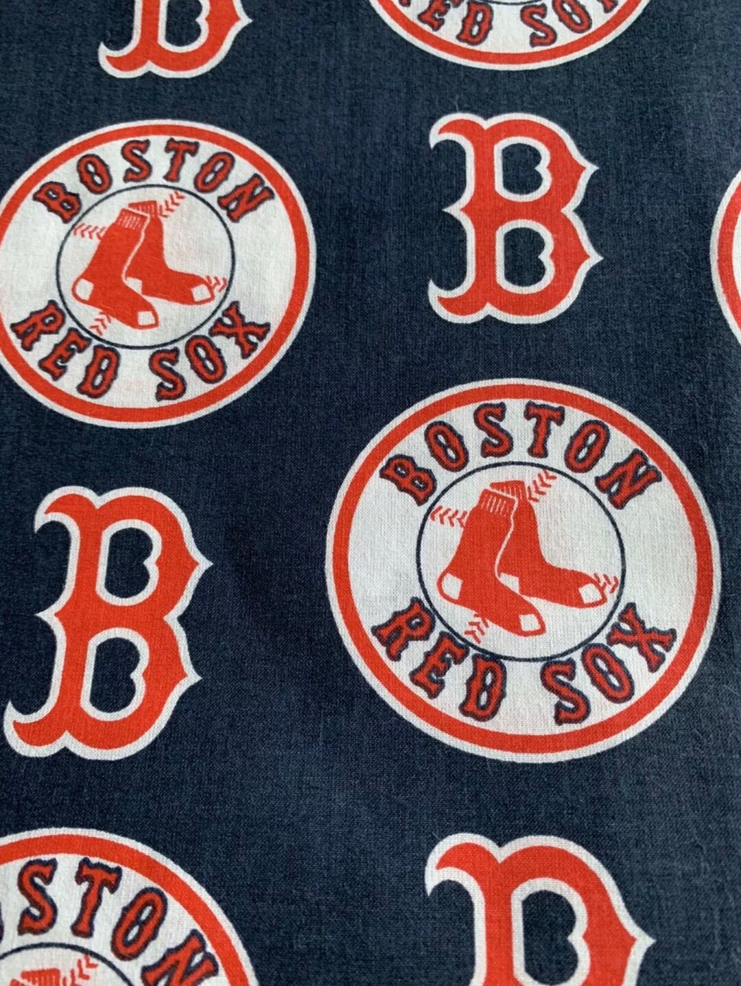 MLB Boston Red Sox Fabric Swatch 14”x9” - Etsy
