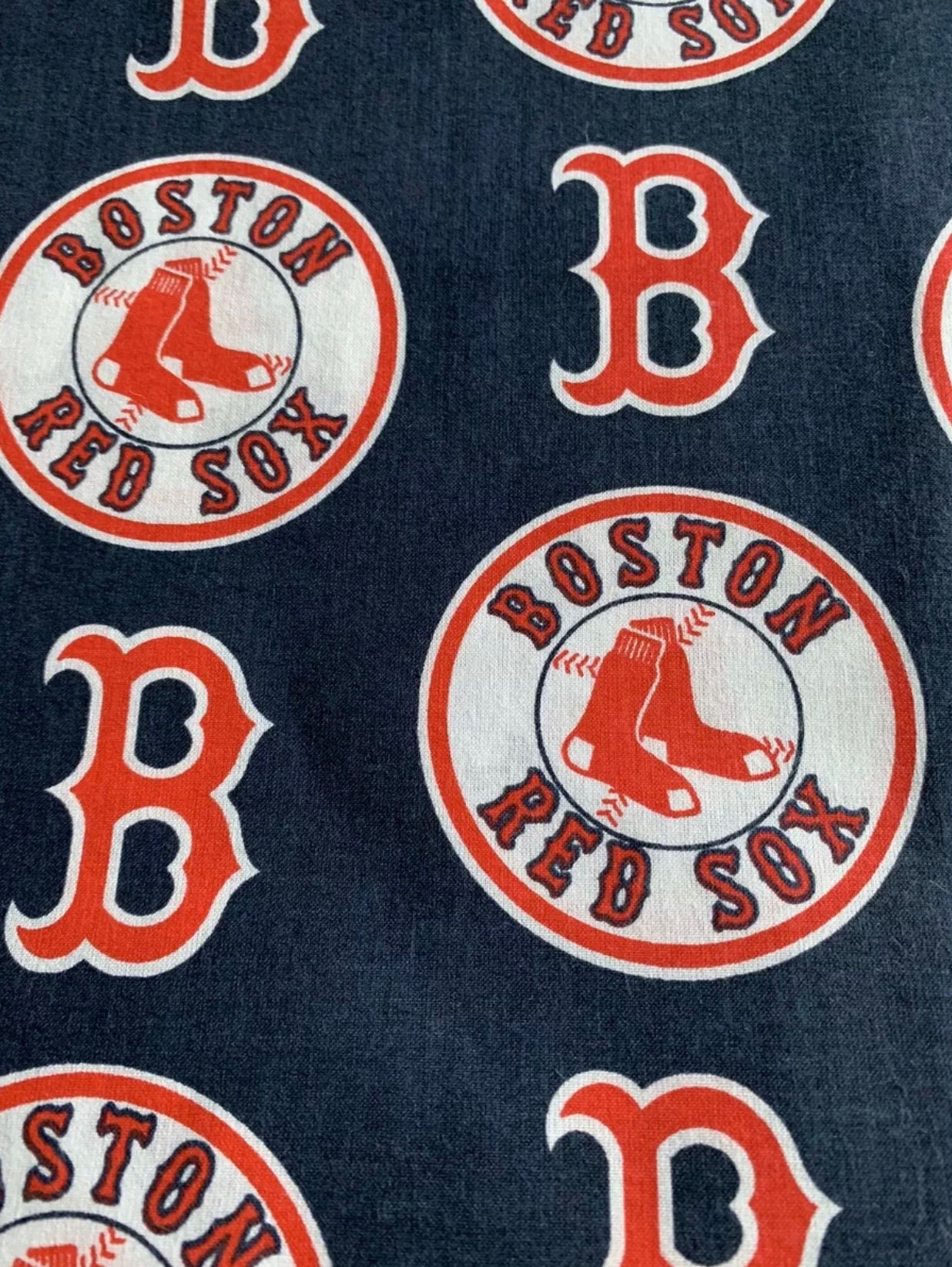 MLB Boston Red Sox Fabric Swatch 14x9 | Etsy
