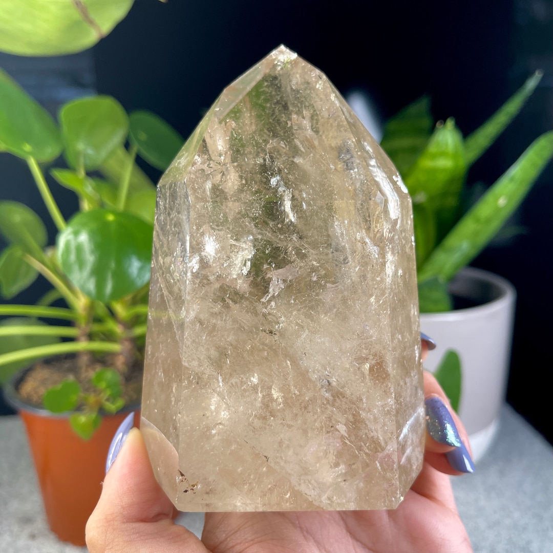 Beautiful Citrine Tower With Light Champagne Color From Brazil Over 1lb ...