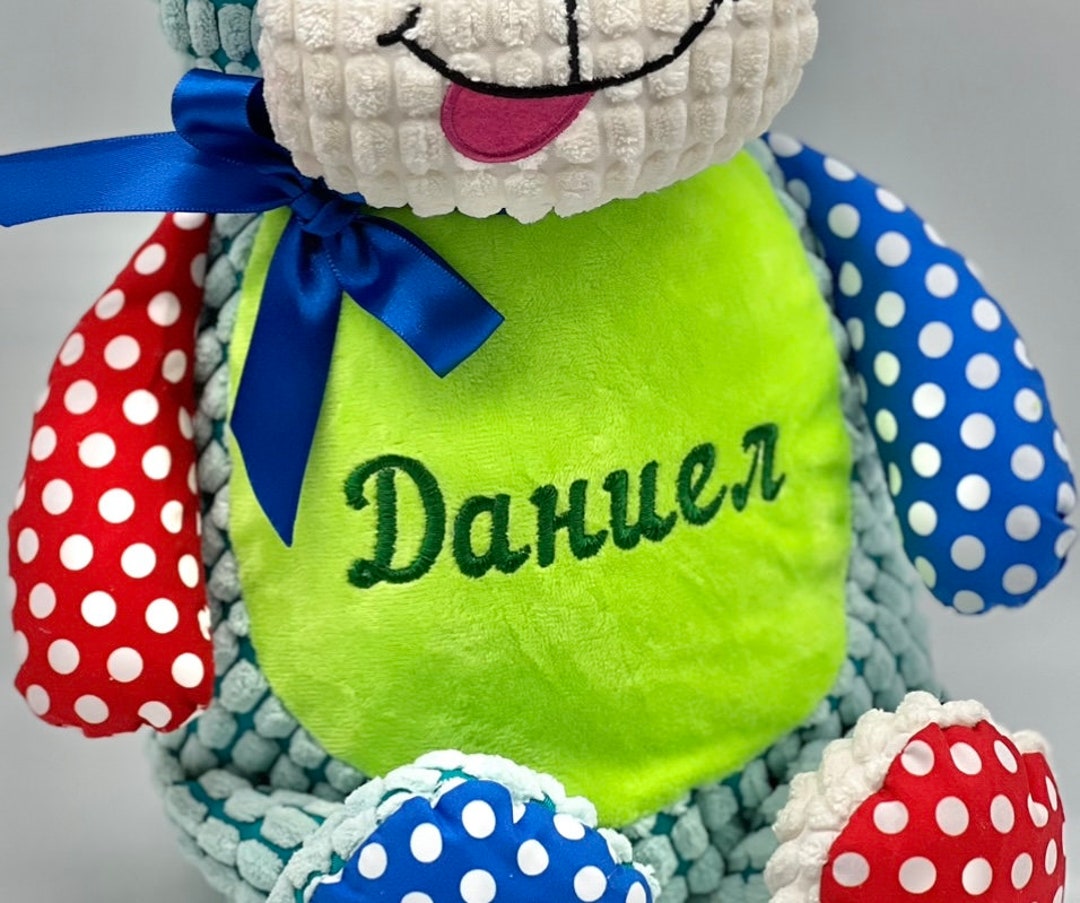 Custom Embroidered Dog, Personalized Animal Toy, Stuffed Animal Cuties ...