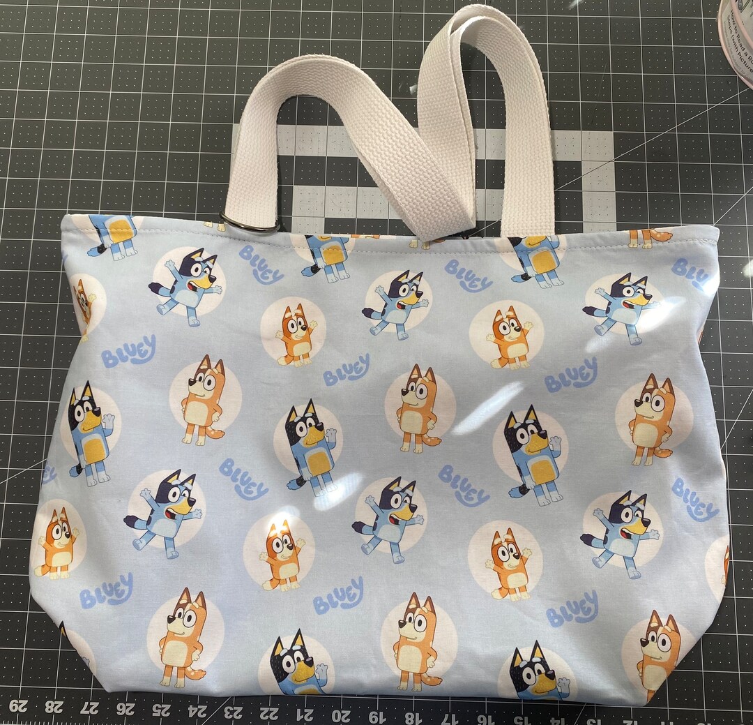 Bluey and Bingo Badges Zipper Tote Bag - Etsy