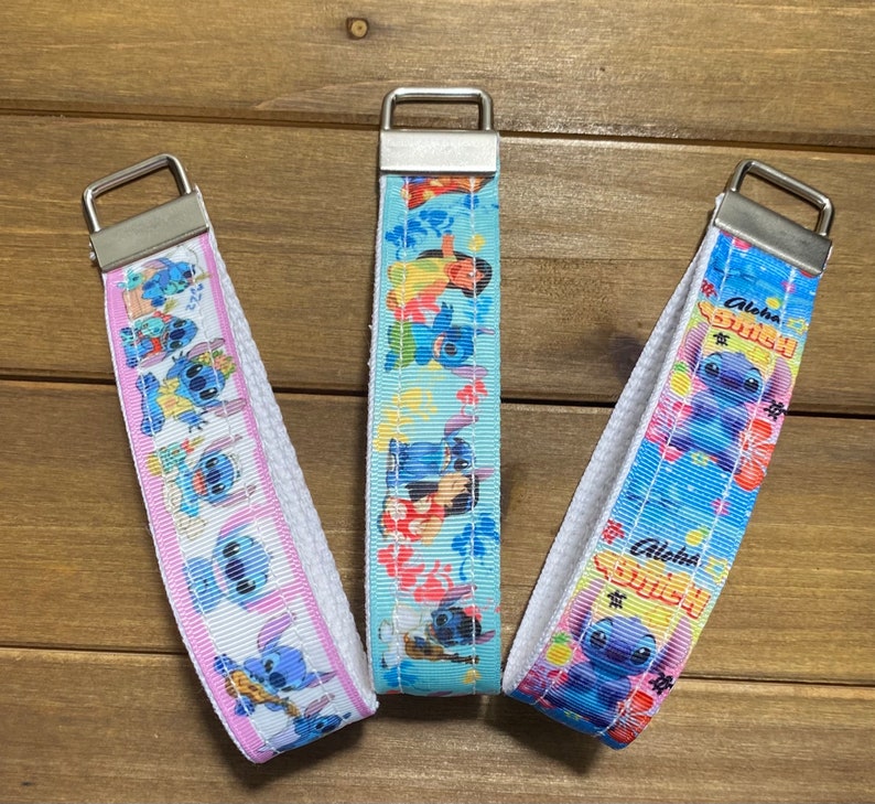 Wristlet Keychain, Lilo and Stitch - Etsy