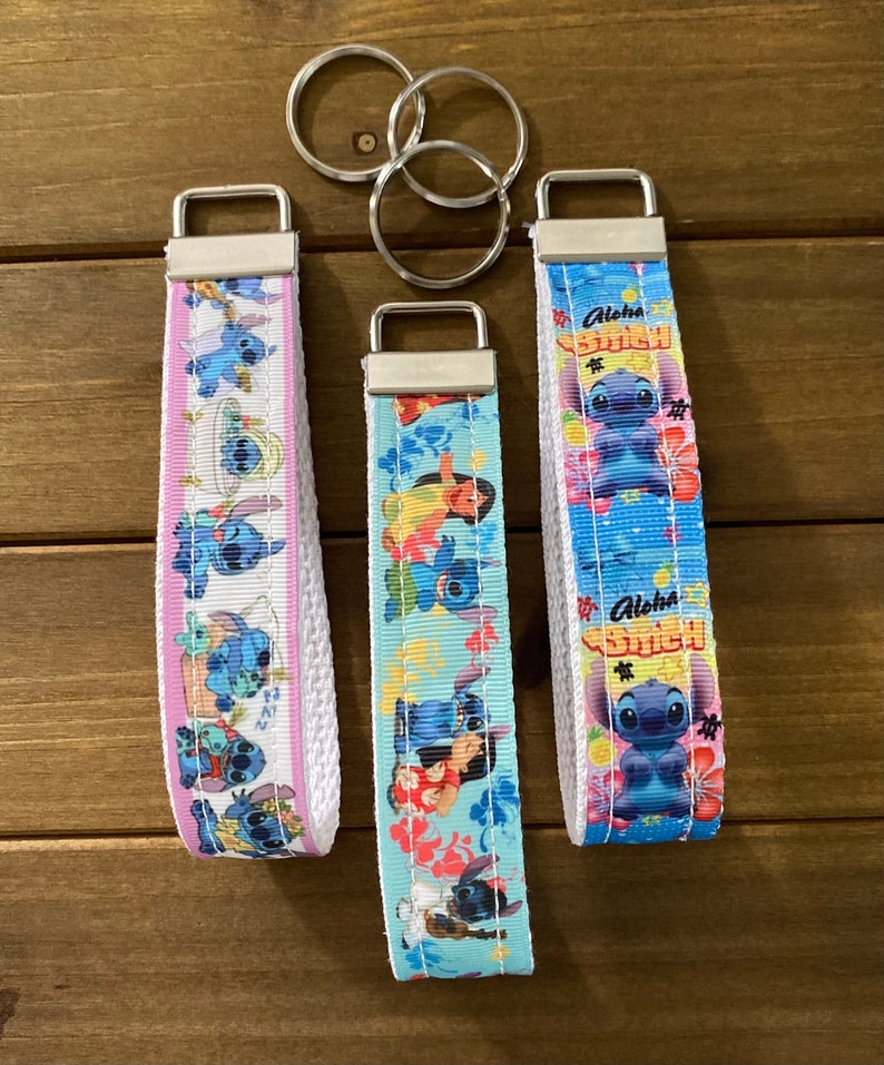Wristlet Keychain, Lilo and Stitch - Etsy