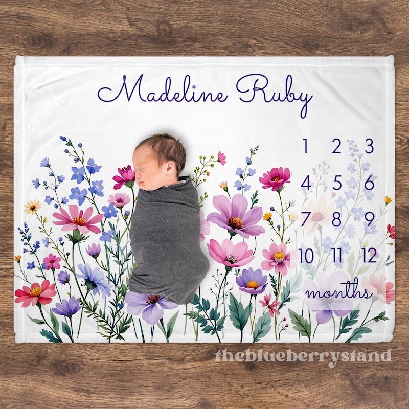 Baby Milestone Blanket - Etsy
