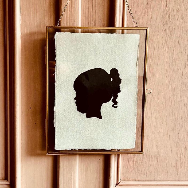 Silhouette Portrait - Etsy