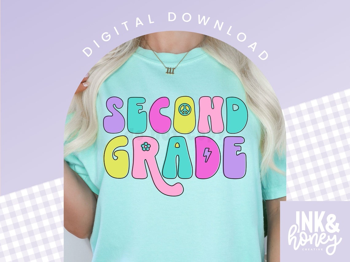 Second Grade PNG | Back to School PNG | Grade Level PNG | 2nd Grade ...