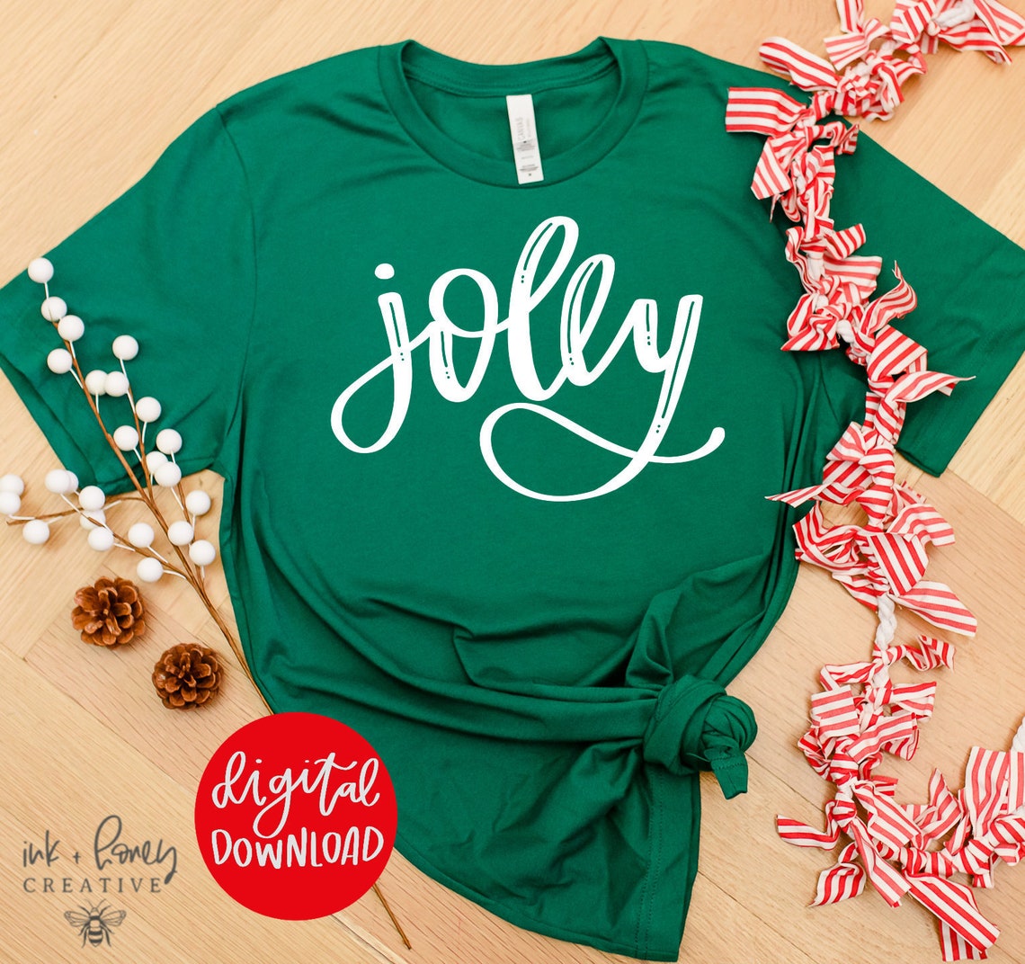 Jolly SVG Jolly Clipart Jolly PNG Sublimation Christmas SVG - Etsy