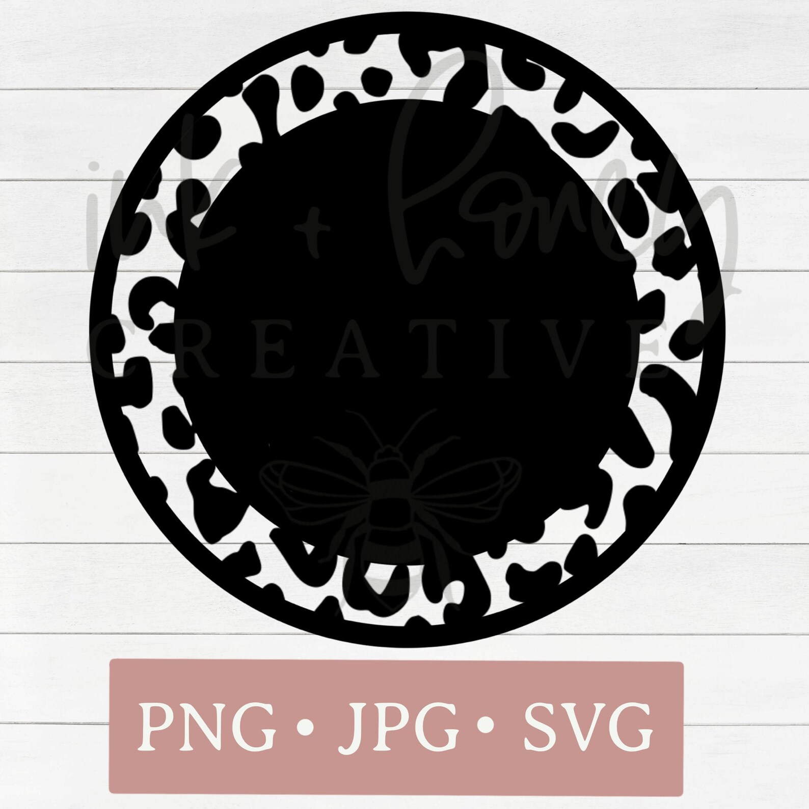 Leopard Print Frame Svg Leopard Frame Leopard Frame Cut Etsy