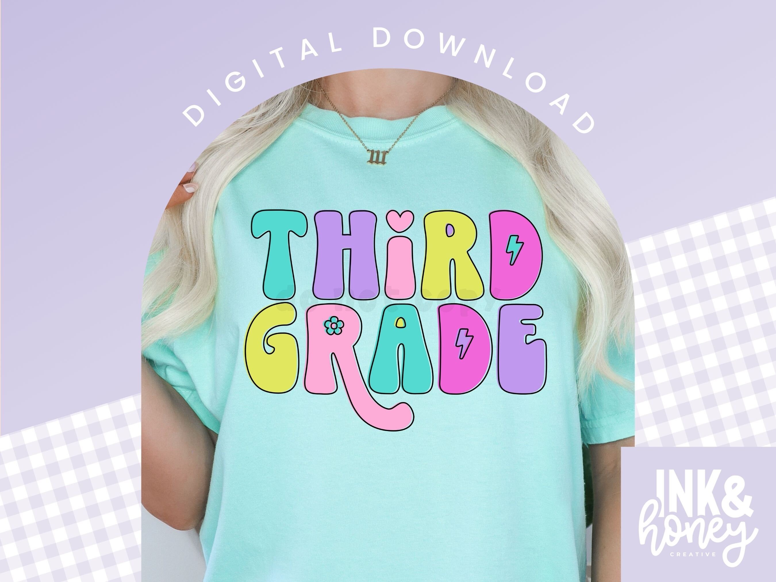 Third Grade PNG | Back to School PNG | Grade Level PNG | 3rd Grade ...