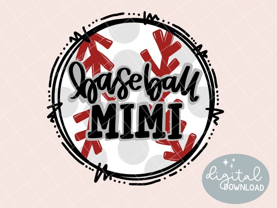 Baseball Mimi Baseball Mimi PNG Baseball Mimi SVG | Etsy