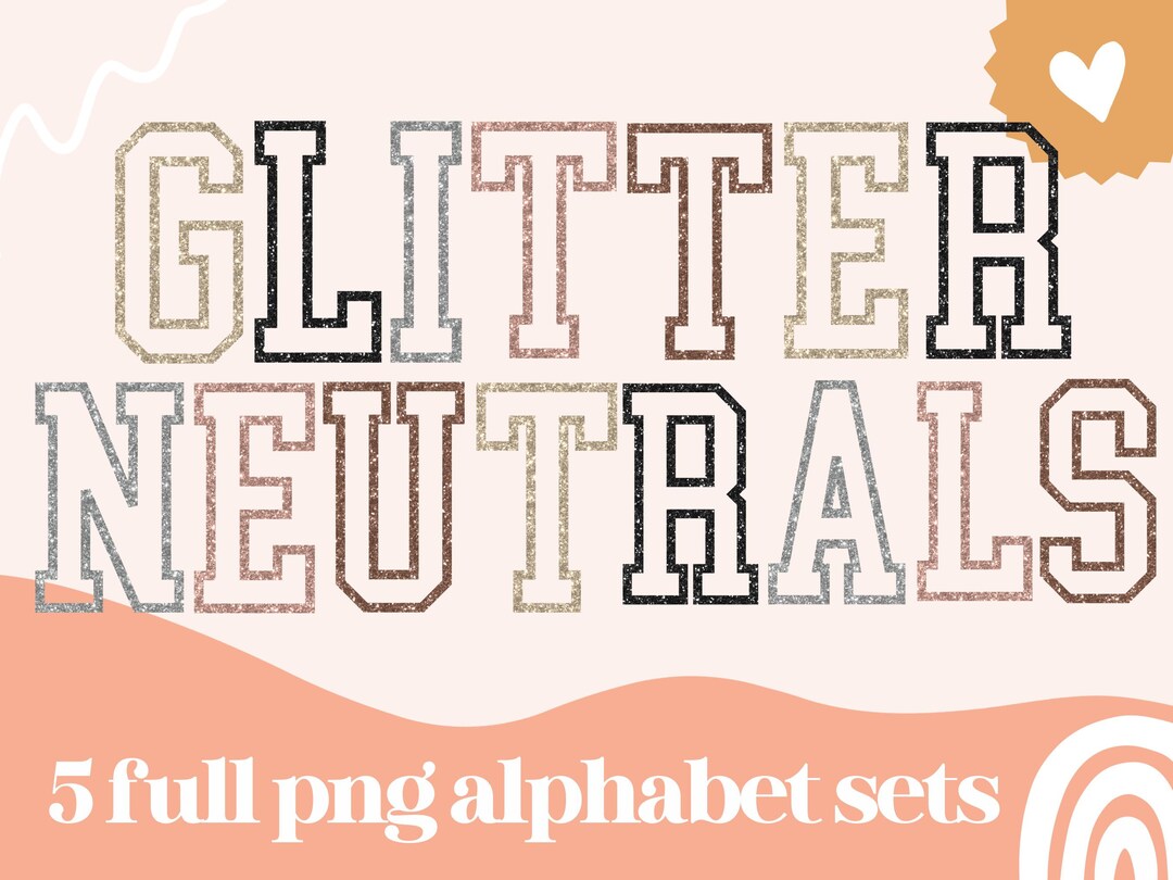 Glitter Varsity Alpha | Glitter Alpha | Alpha Pack | Varsity Alpha ...