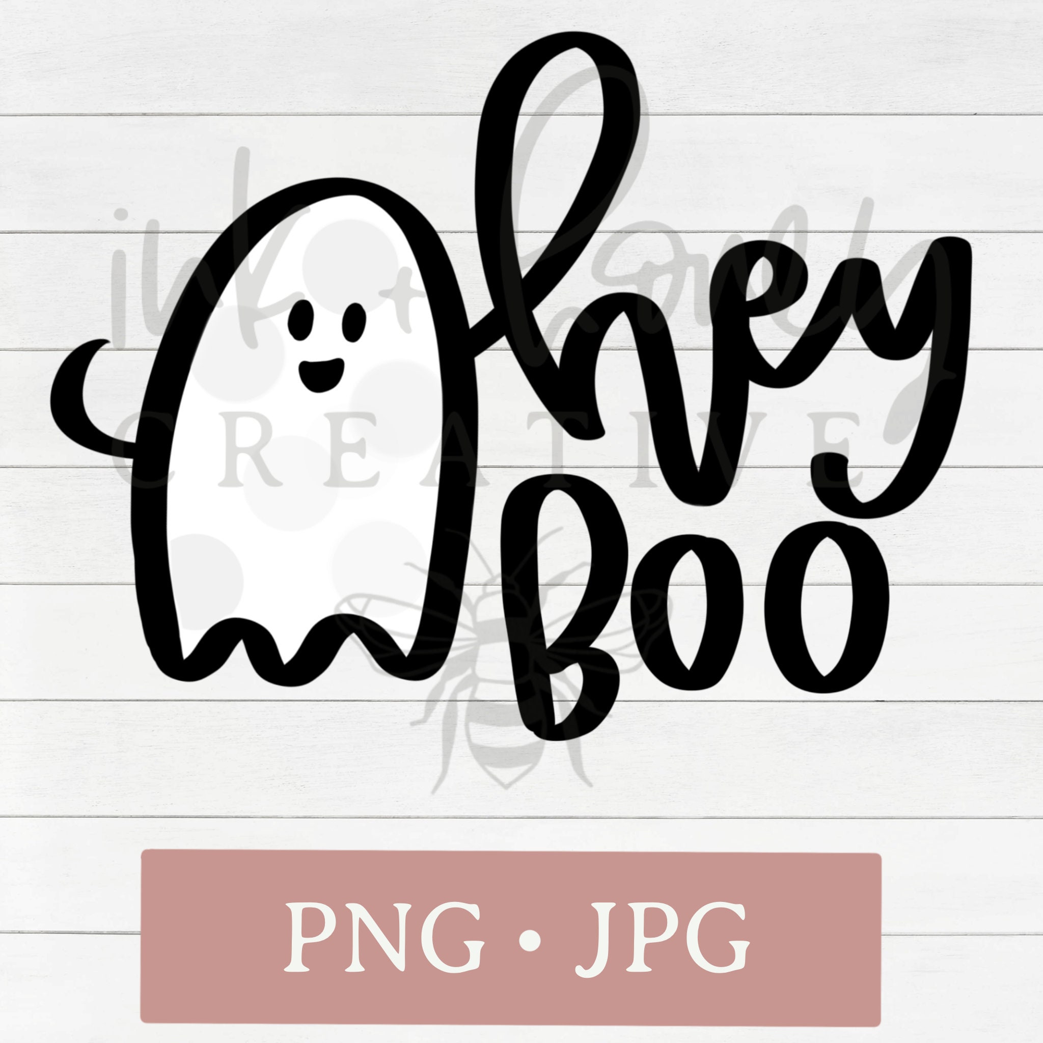 Hey Boo Clipart, Hey Boo PNG Sublimation Image, Ghost Clipart, Ghost ...